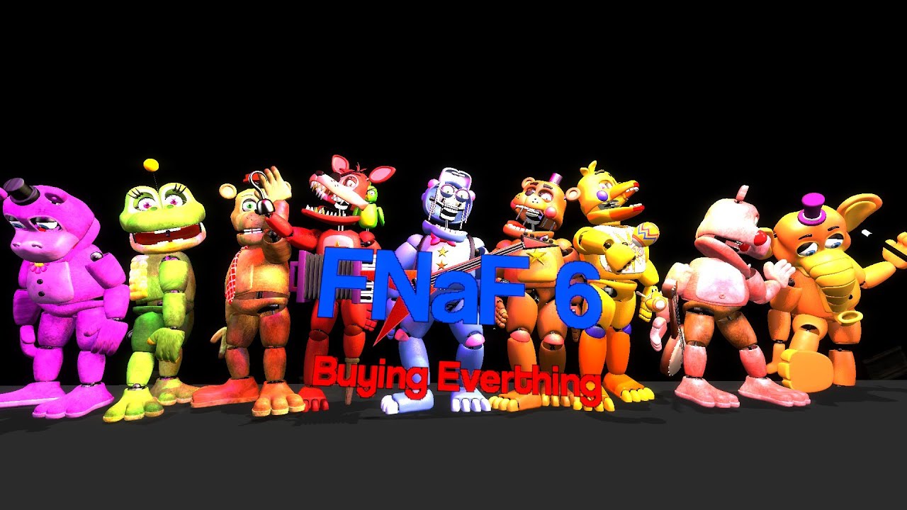 All Items And Animatronics Are Bot| FNaF 6/FFPS - YouTube