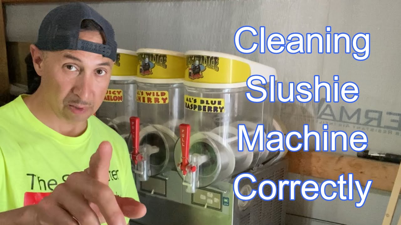 Slushie Machine Cleaning w Hot Soapy Water!!! - YouTube