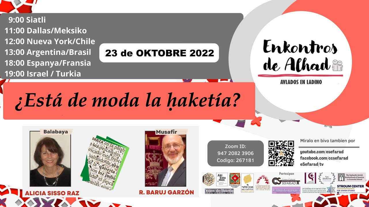 ENKONTROS DE ALHAD :: "¿ESTA DE MODA LA HAKETIA?" con Alicia Sisso Raz ...