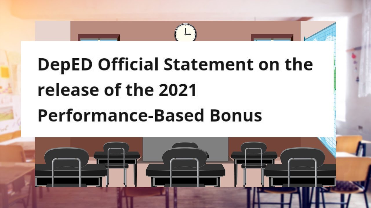 GOOD NEWS! DEPED OFFICIAL STATEMENT ON THE RELEASE OF THE 2021 ...