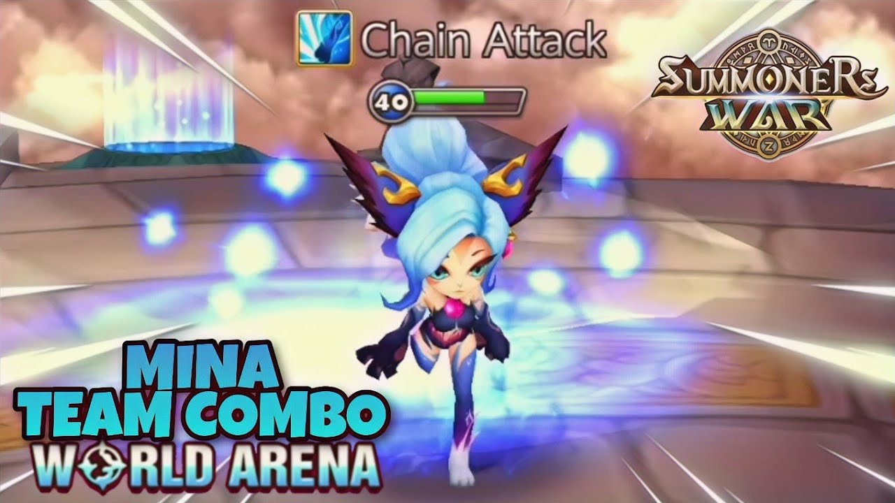 Mina Team Combo in World Arena - Summoners War - YouTube