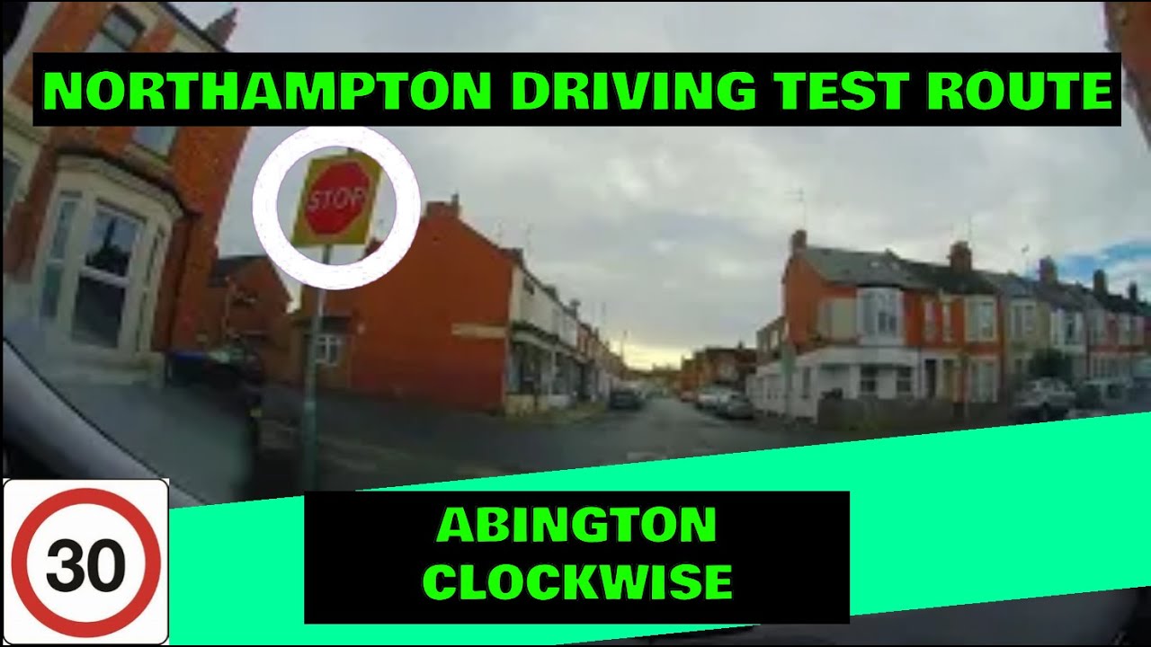 Northampton Driving Test Route - Abington Clockwise - YouTube