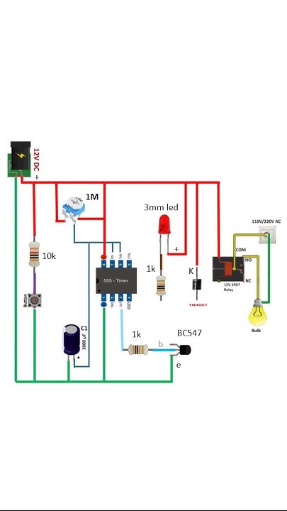 Time Delay Relay circuit using NE555 #shor - YouTube
