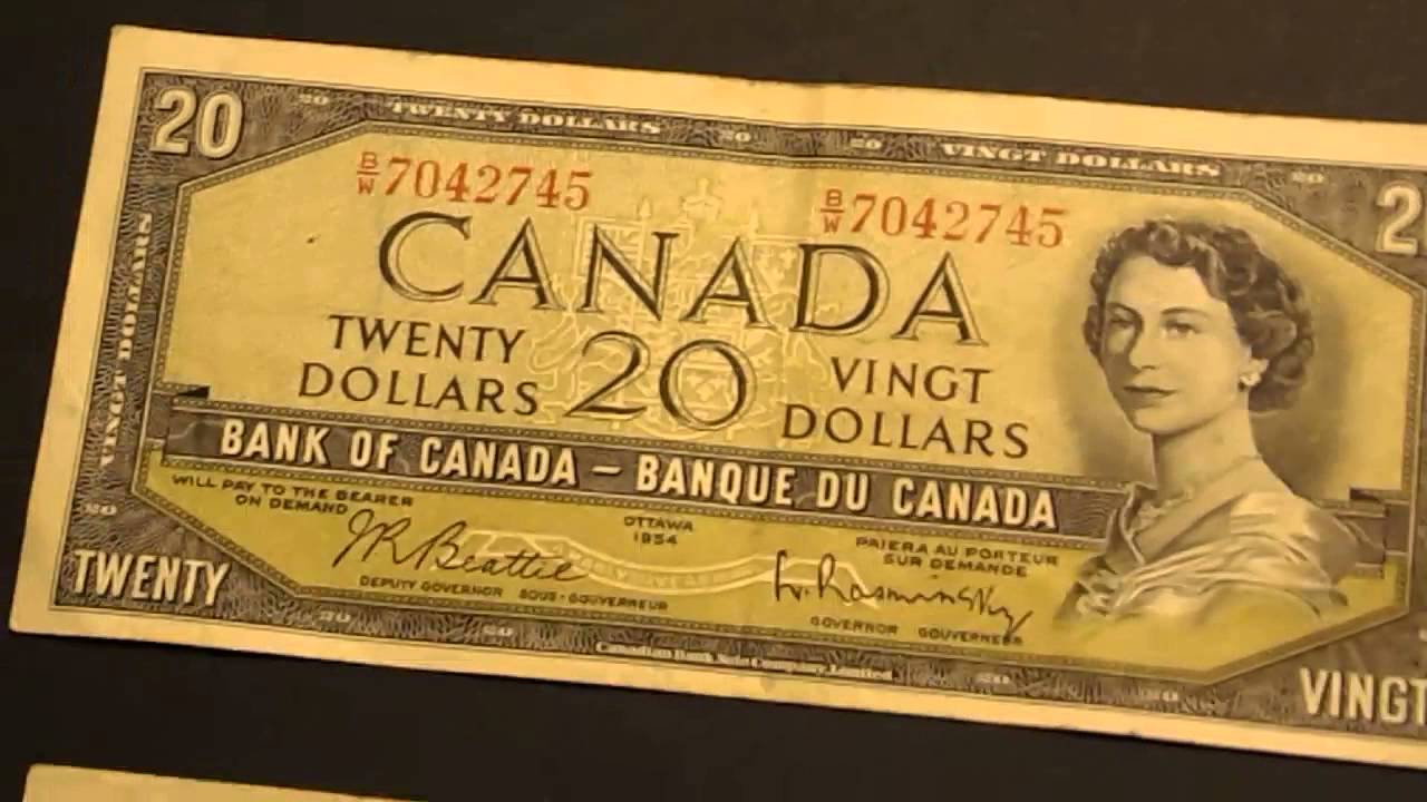 1954 Canada Twenty Dollars Bill YouTube 1954-canada-twenty-dollars-bill-youtube