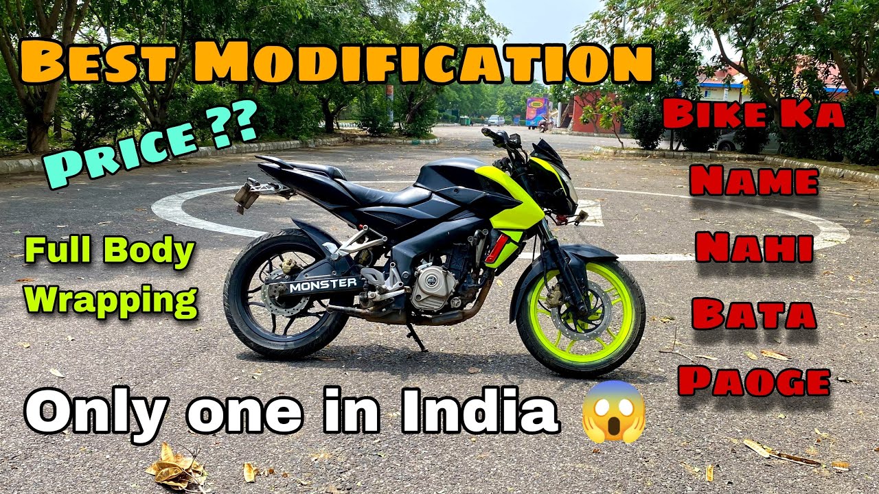 Pulsar Ns 200 Full Modification | Only One In India | Wrap,Alloy ...