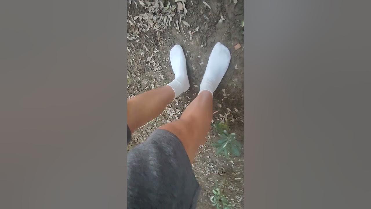 Walking my white socks 1 - YouTube