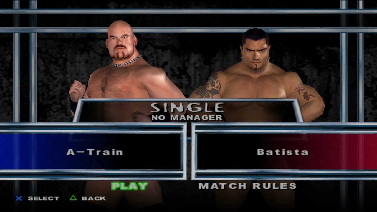 WWE SmackDown! Here Comes the Pain PCSX2 - A-Train VS Batista [4K ...