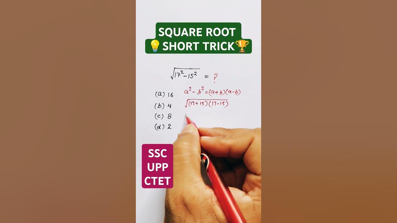 Square Root || Square Root Short Trick || #shortvideo #maths #mathstricks #viral ##viraltrick ...