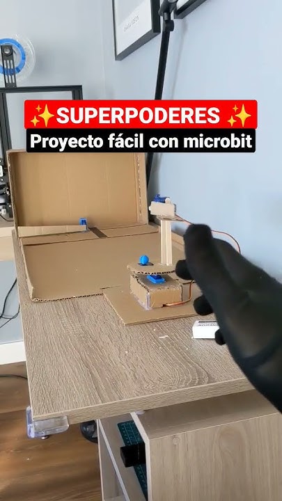 Mover objeto con la mano. #microbit #robotics #superpoderes #magia #ironman #arduino #robotica ...