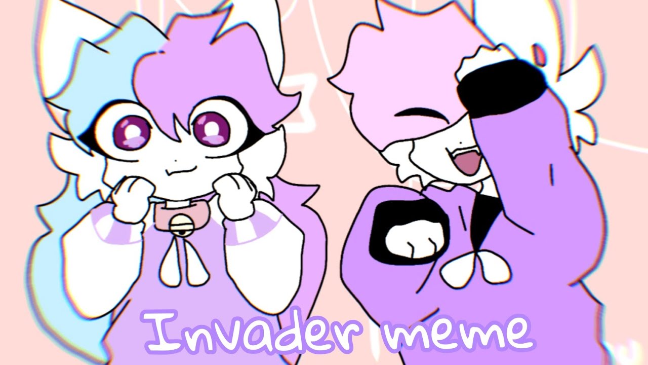 Invader Animation meme||gift for @sashley ||flipaclip|| Ash and OC ...