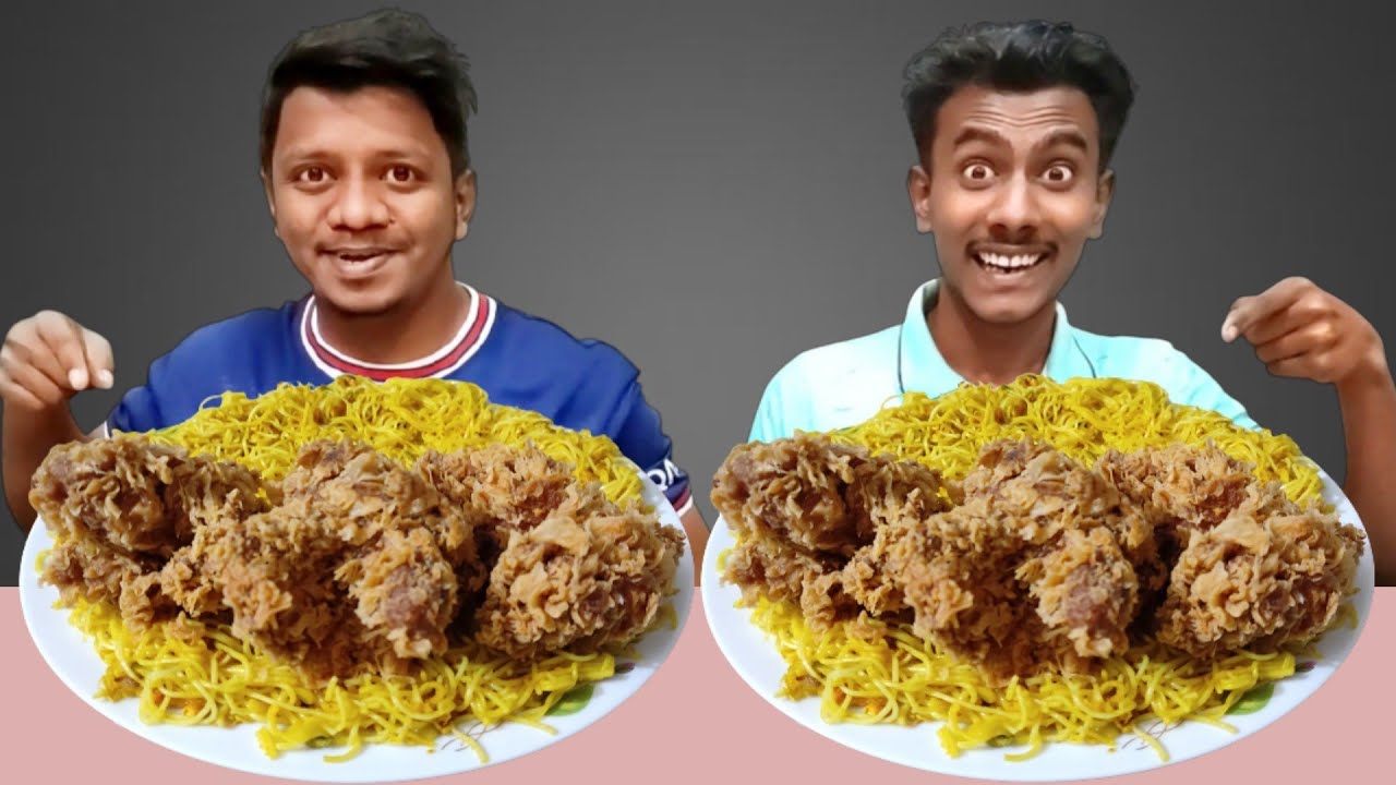 KFC FRIED CHICKEN AND NOODLES EATING CHALLENGE | KFC Eating Challenge ...