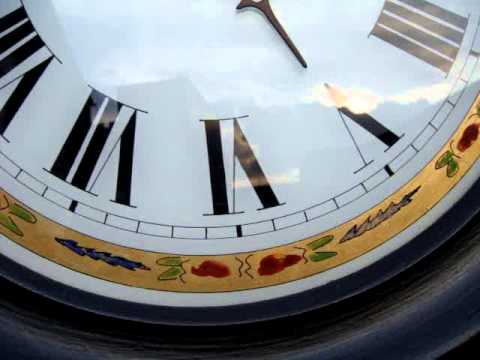 ntique Old Vintage Post office Postmans Wall Clock + Weight Pendulum ...