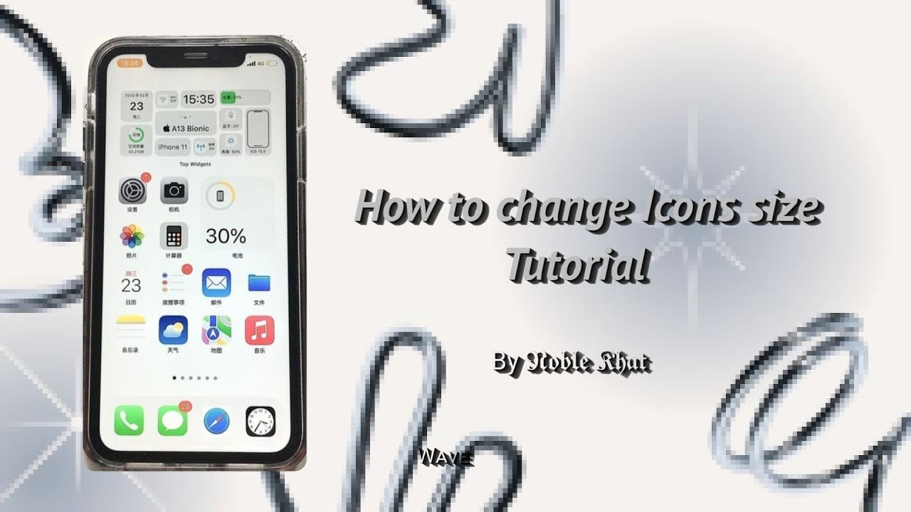 How to change Icons size ~tutorial~ ʕ⁠·⁠ᴥ⁠·⁠ʔ - YouTube