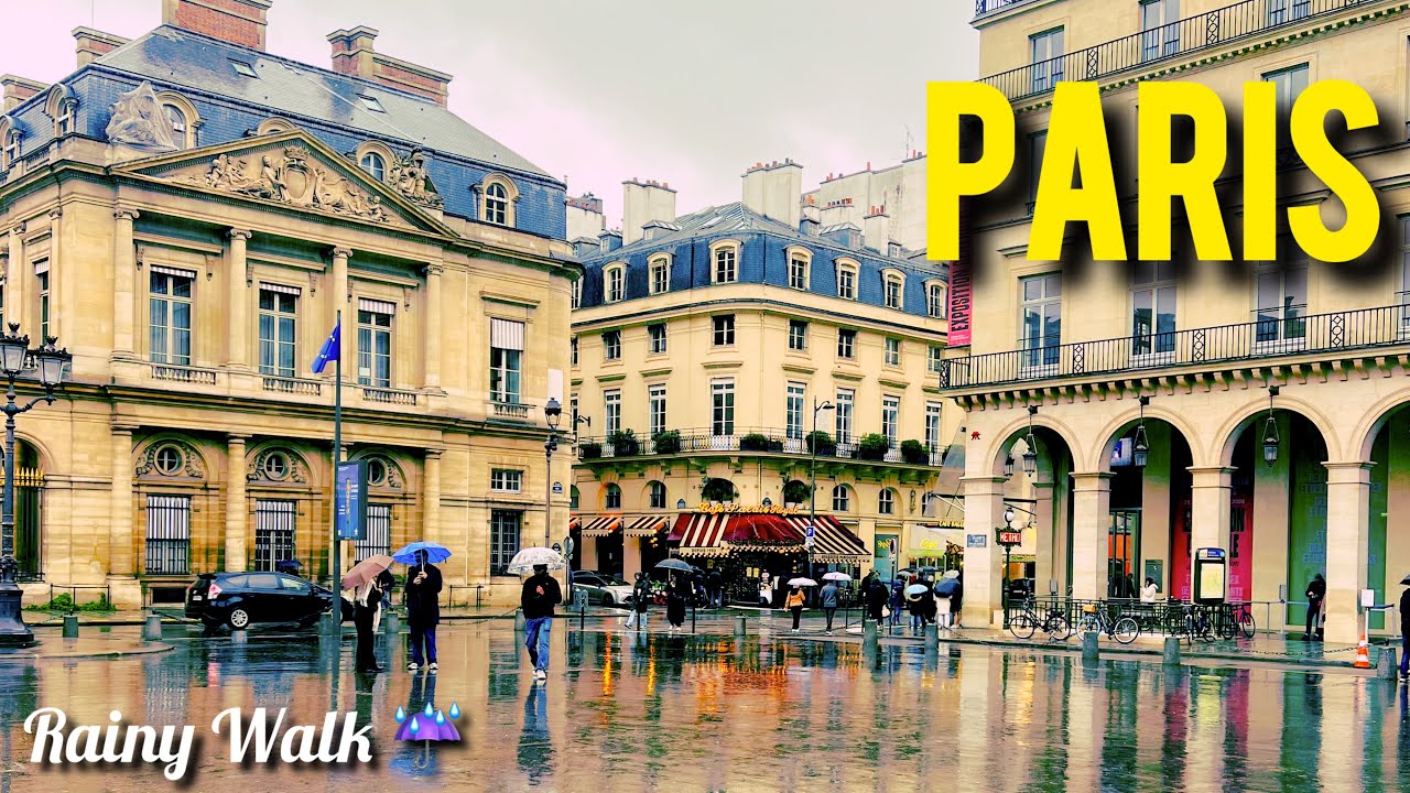 Paris France Rainy Winter Walk in Paris 🌧️ | Secret Streets & Magical ...