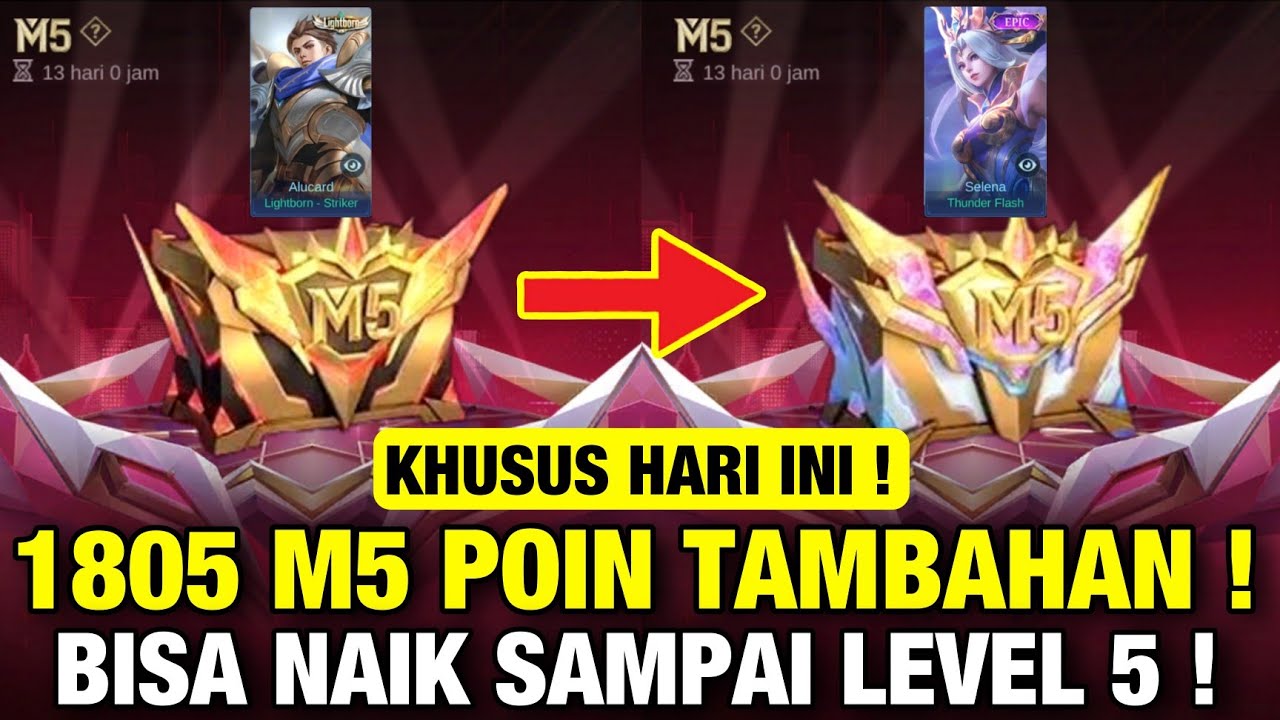 1805 M5 POINT TAMBAHAN ! CARA DAPAT CHEST SKIN EPIC LIMITED LEVEL 5 M5 ...