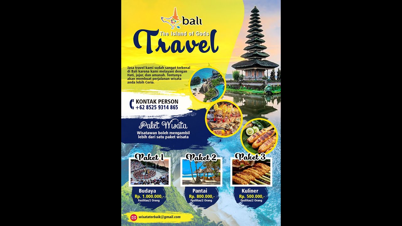 Membuat Poster Wisata Sederhana Menggunakan Photoshop 2024 - YouTube