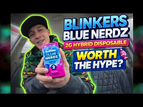 Blinkers Blue Nerdz 2G Disposable Review | Candy Flavor Hybrid - YouTube