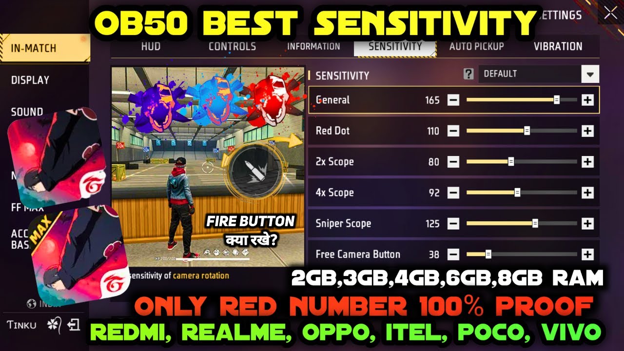 OB-50 After Update New Sensitivity Setting In Free Fire | 200 ...
