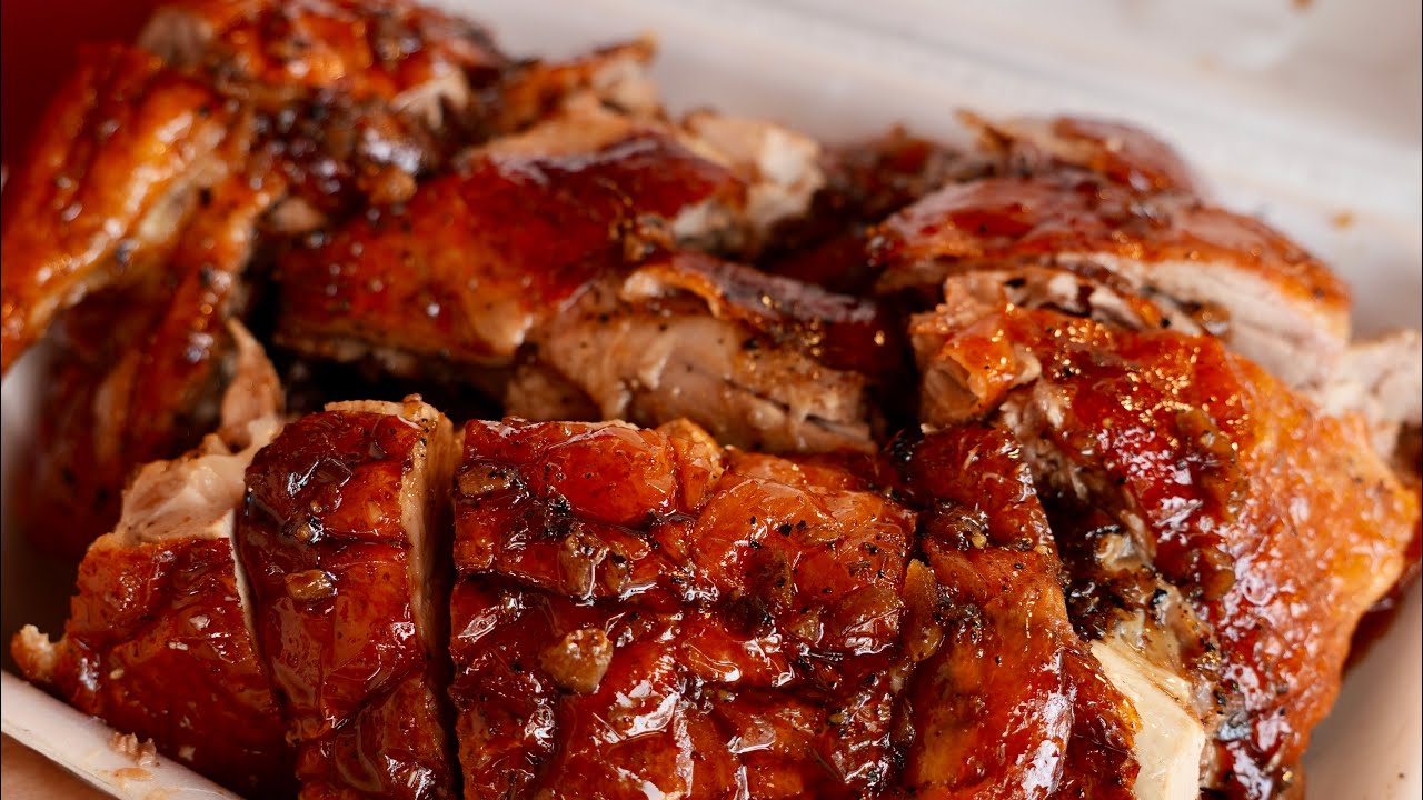 Vịt quay sốt tiêu , nhận gia công dạy nghề heo quay lu , vịt quay , xá ...