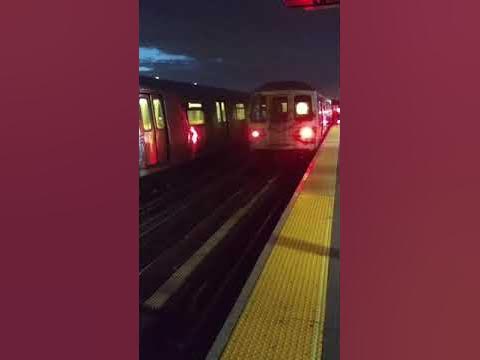 R46 R68A N Q trains action at Coney Island - YouTube