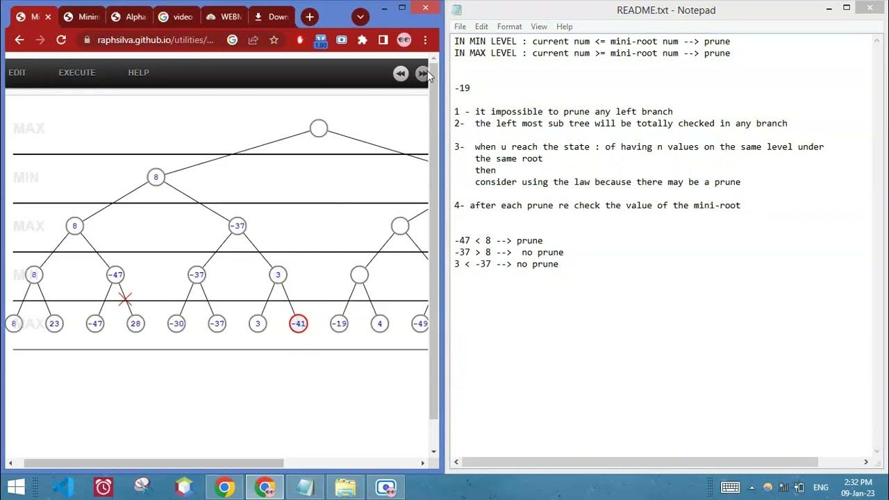 Alpha-Beta Pruning Example 1 - YouTube