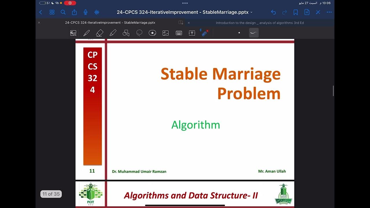 Stable Marriage Algorithm - حيات - YouTube