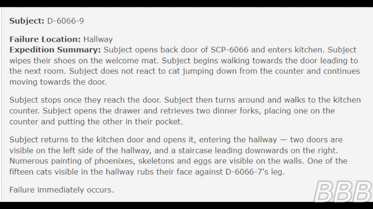 SCP 6066 The House Where Only Cats Live - YouTube