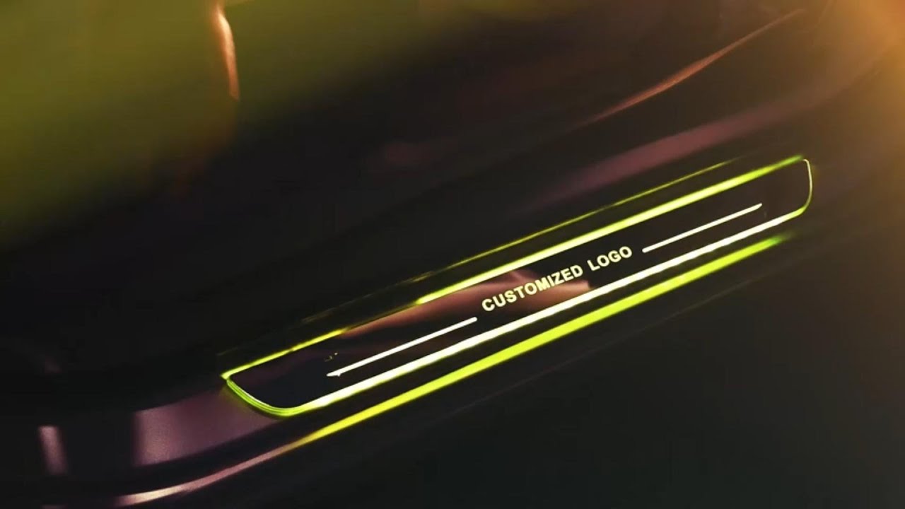 Custom Illuminated LED Door Sill Lights - YouTube