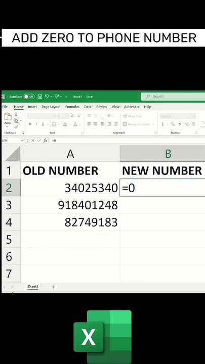 How to add zero before phone number in Excel | Add 0 before phone number @haminh1804 #msexcel ...