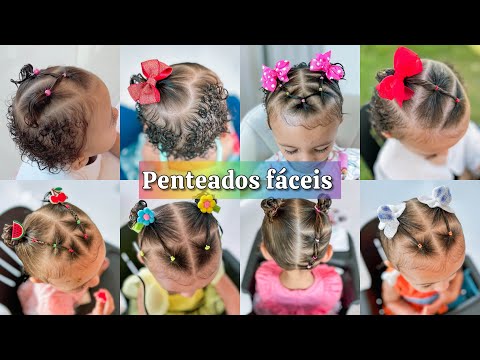 9 Penteados fáceis para bebês 👶🏻🥰💖 9 Easy Hairstyles for Babies
