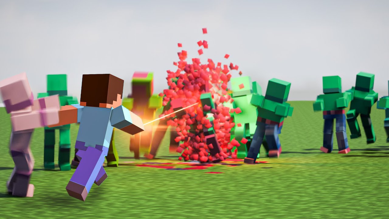 1000 Zombies Vs Lava Gun In Teardown - YouTube