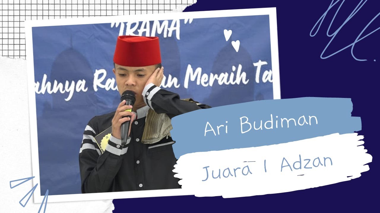 Suaranya sangat merdu||ARI BUDIMAN JUARA 1 LOMBA ADZAN DIKEMA POLSUB 2023 - YouTube