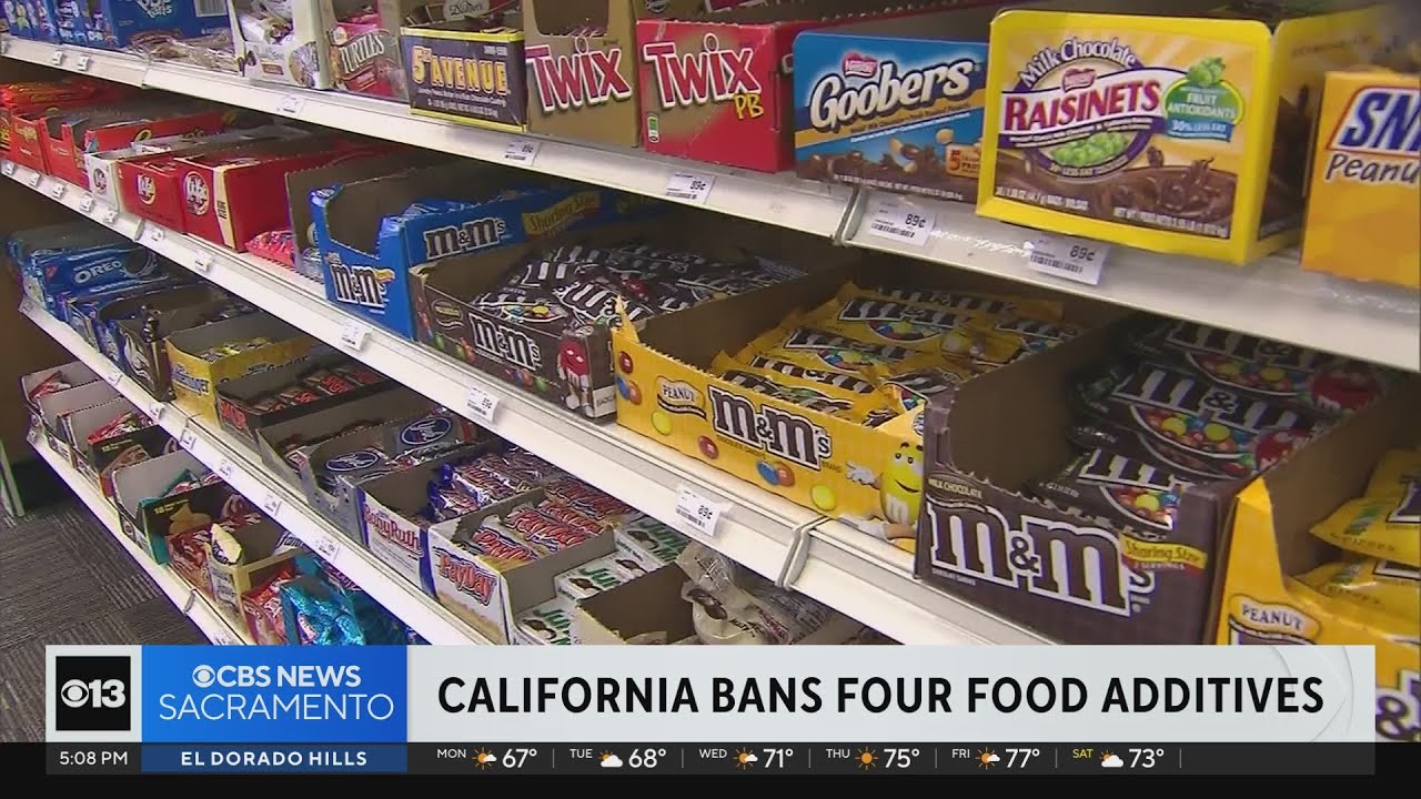 California bans four food additives - YouTube