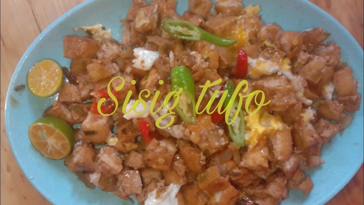 Bugetarian Sizzling Sisig tufo Perfect for lunch or dinner : ) - YouTube