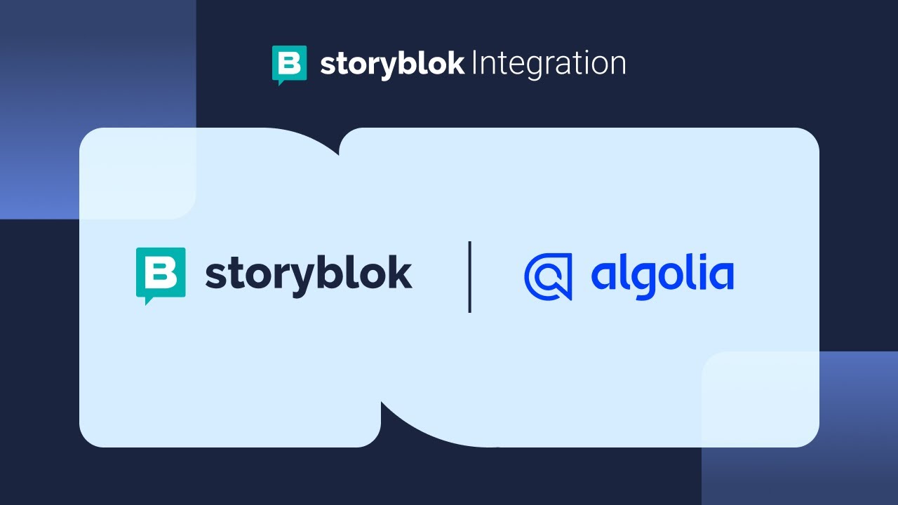 How to Integrate Algolia with Storyblok - YouTube