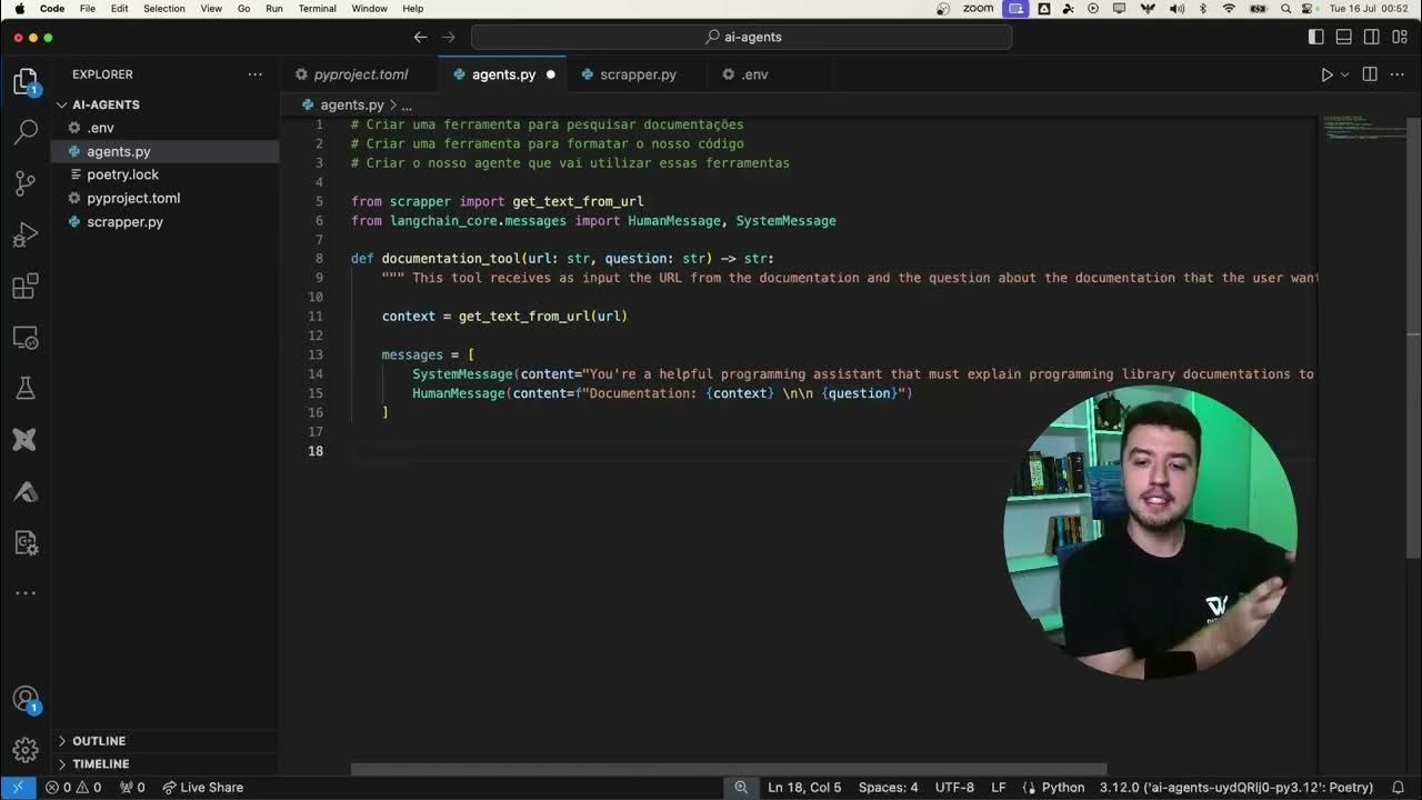 Como criar FERRAMENTAS para os seus AI AGENTS? - PYTHON e LANGCHAIN ...