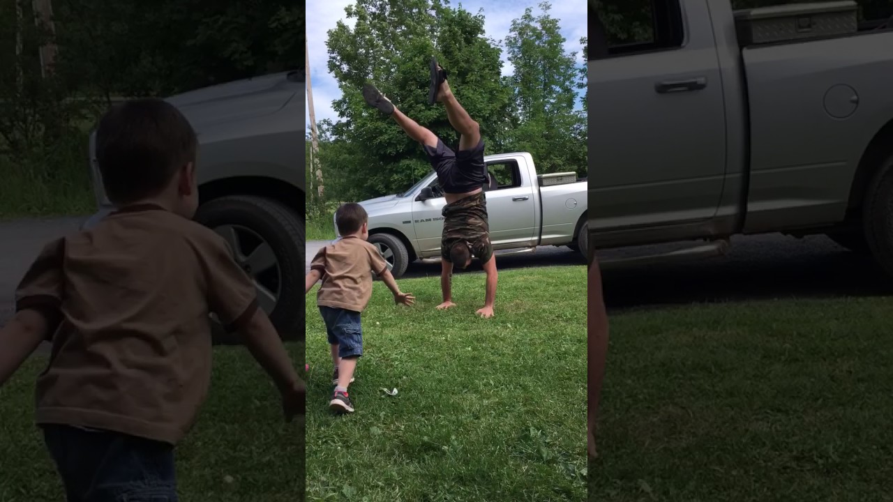 Handstand Fall Kid Bump Fail - YouTube
