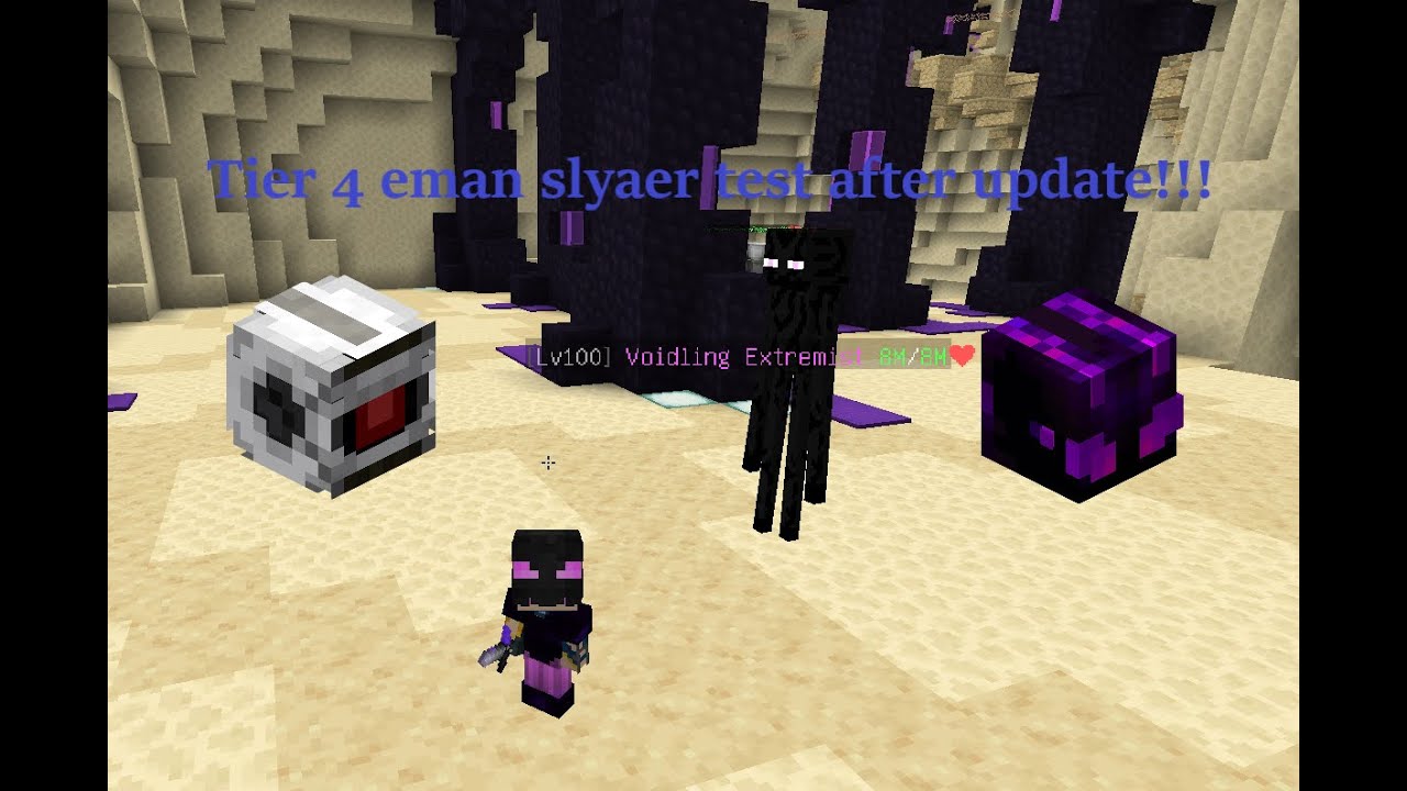 [Hypixel skyblock]Voidgloom slayer (eman) tier 4 test after update ...