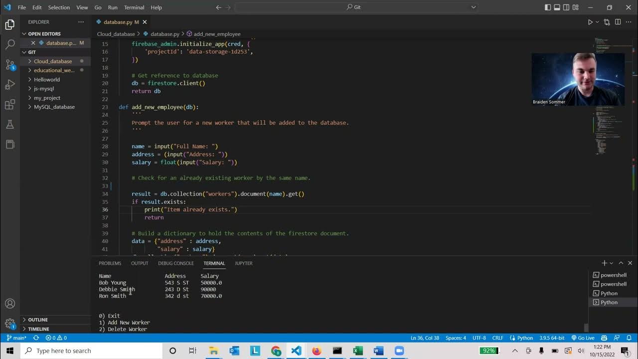 Google Firestore with Python - YouTube