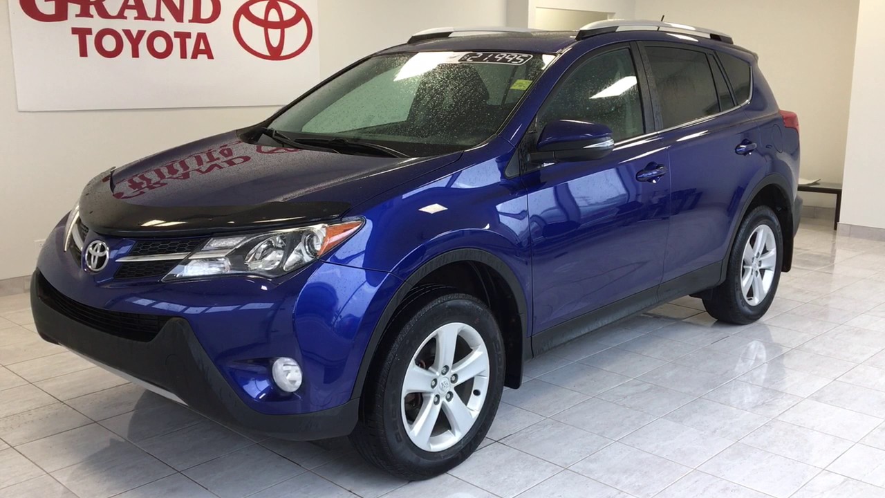 Blue 2014 Toyota RAV4 XLE Review null - Grand Toyota - YouTube