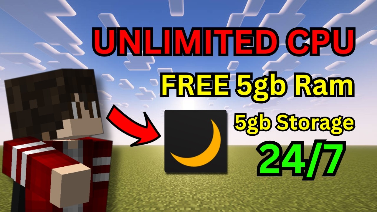 BEST FREE 24/7 Minecraft Server Hosting with UNLIMITED CPU! 🔥 | 5gb Ram ...