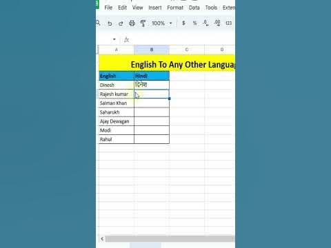convert all languages easily in excel - YouTube