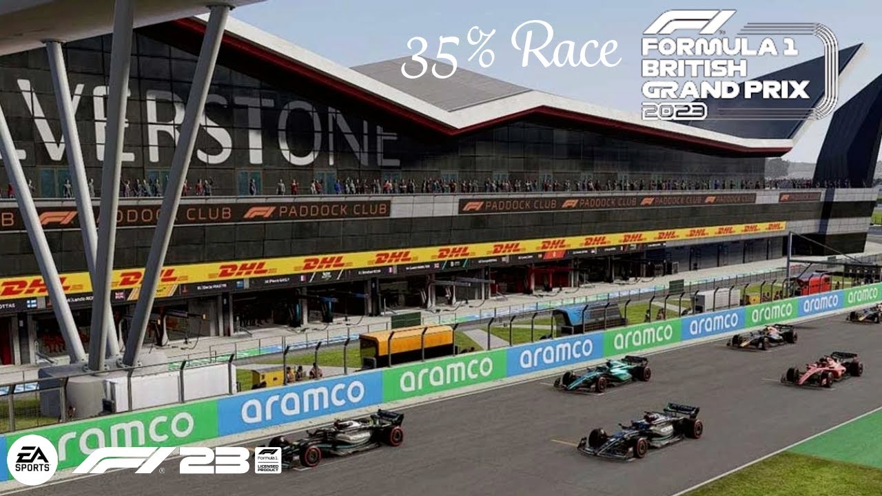 British Grand Prix [35% Race] Lando Spins!? I F1 23 - YouTube
