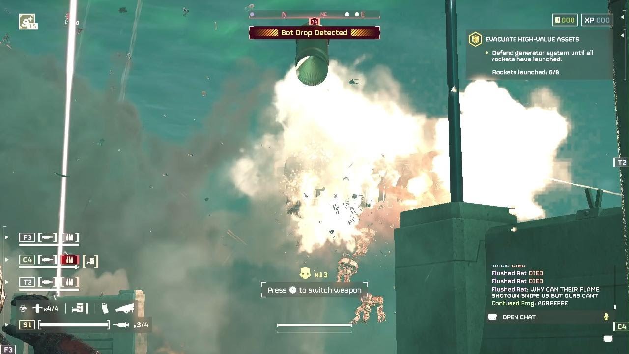 Tank left for dead by dropship - Helldivers 2 - YouTube