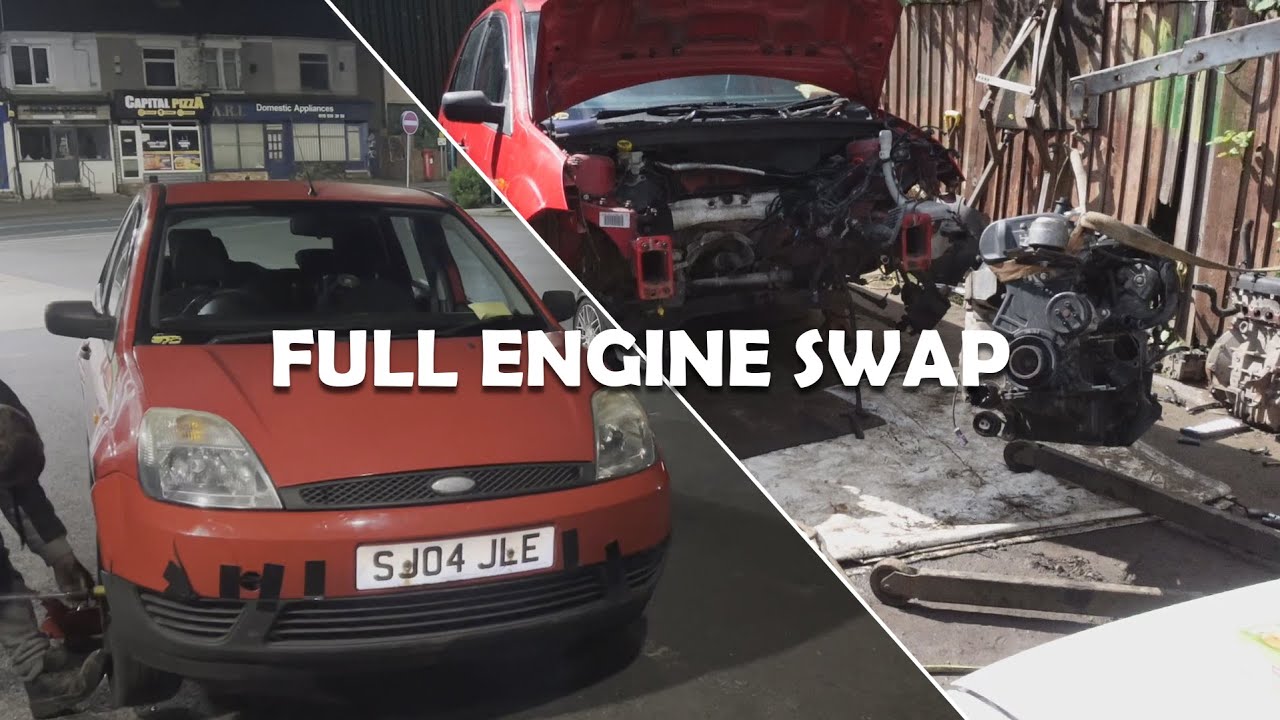 Swapping an ENGINE in 24 HOURS! Mk6 fiesta engine conversion - YouTube