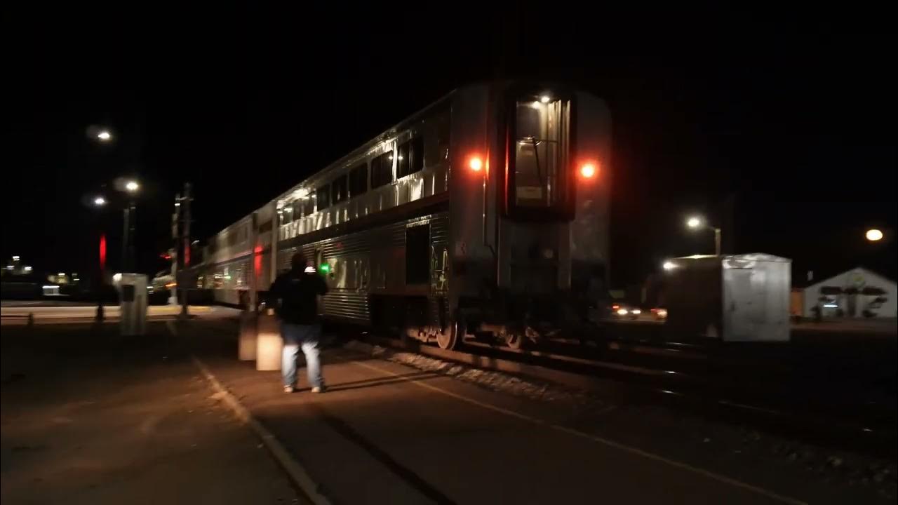 6 5 Amtrak Calif Zephyr #6 Reset View for the night - East side of the Fort Morgan Station. (FMG ...