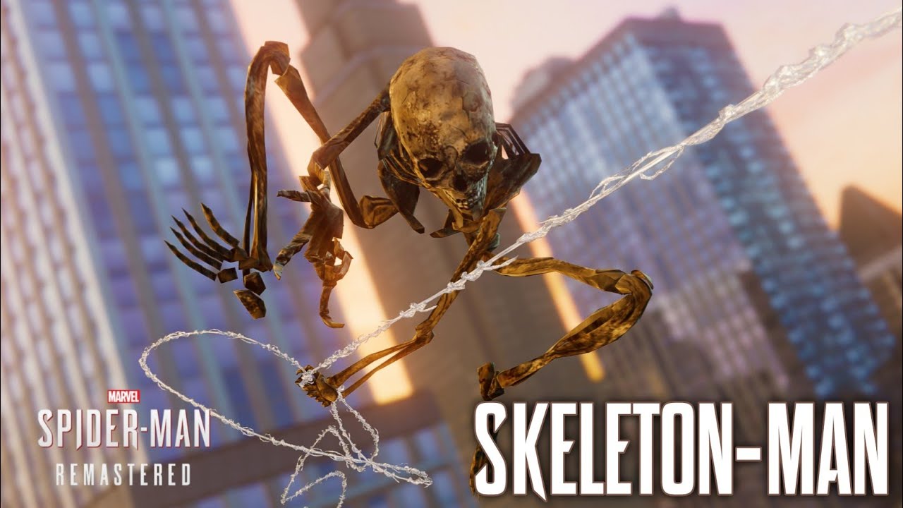 Skeleton-Man | Spiderman Remastered New Suit - YouTube