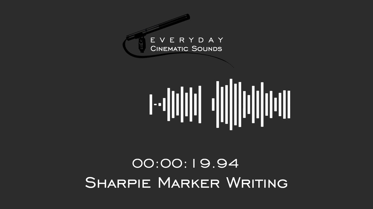 Sharpie Marker Writing | HQ Sound Effect - YouTube