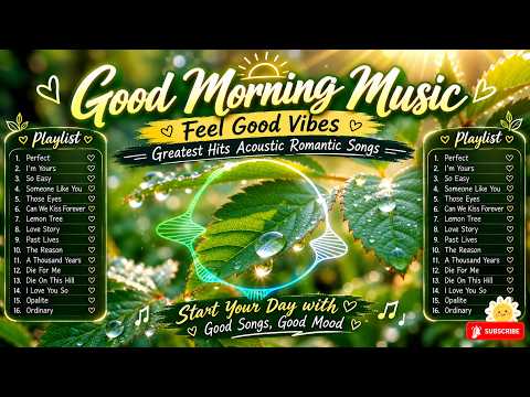 Good Morning Music 💕 Feel Good Vibes - Greatest Hits Acoustic Romantic Songs 💕🎶