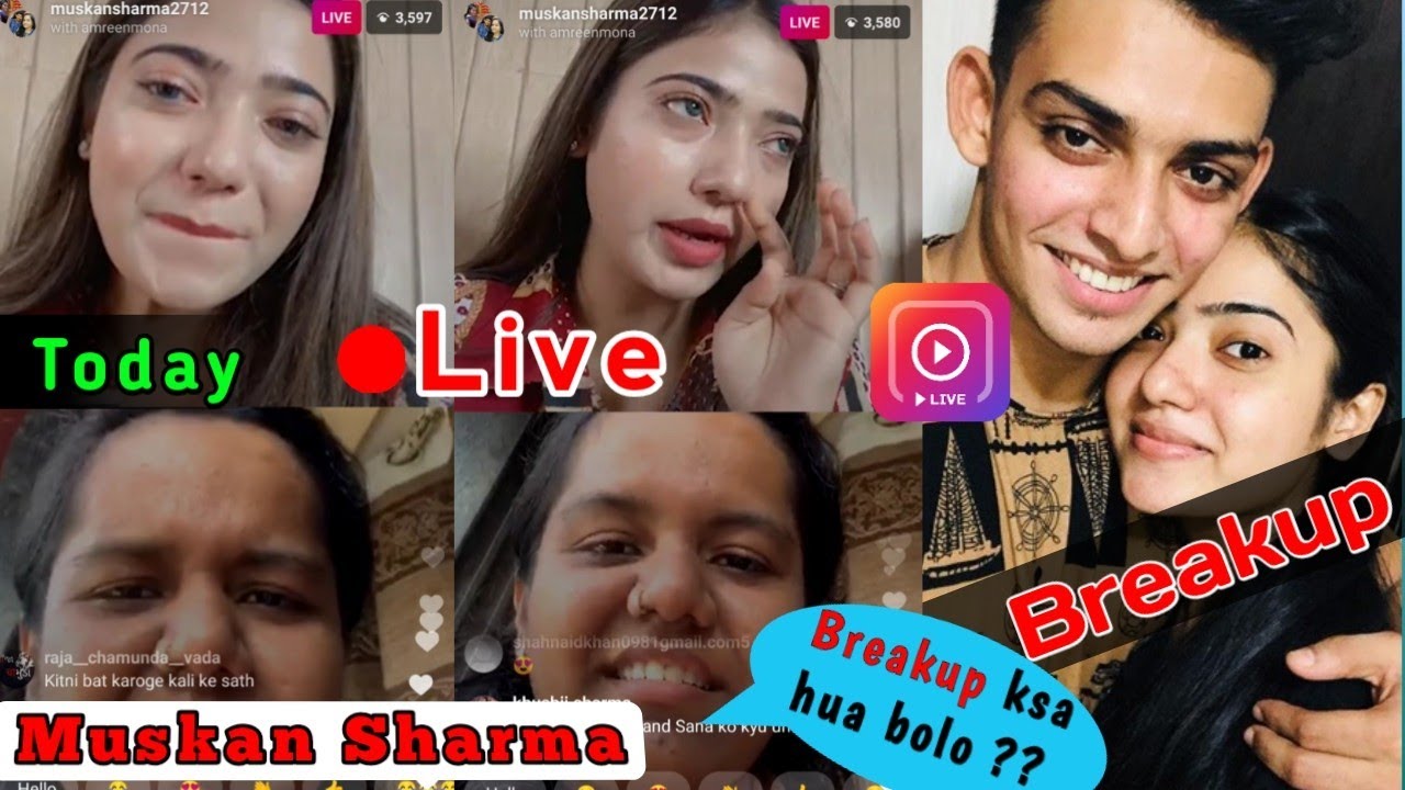 Muskan Live On Instagram Today || Muskan & beingshabad breakup reason ...